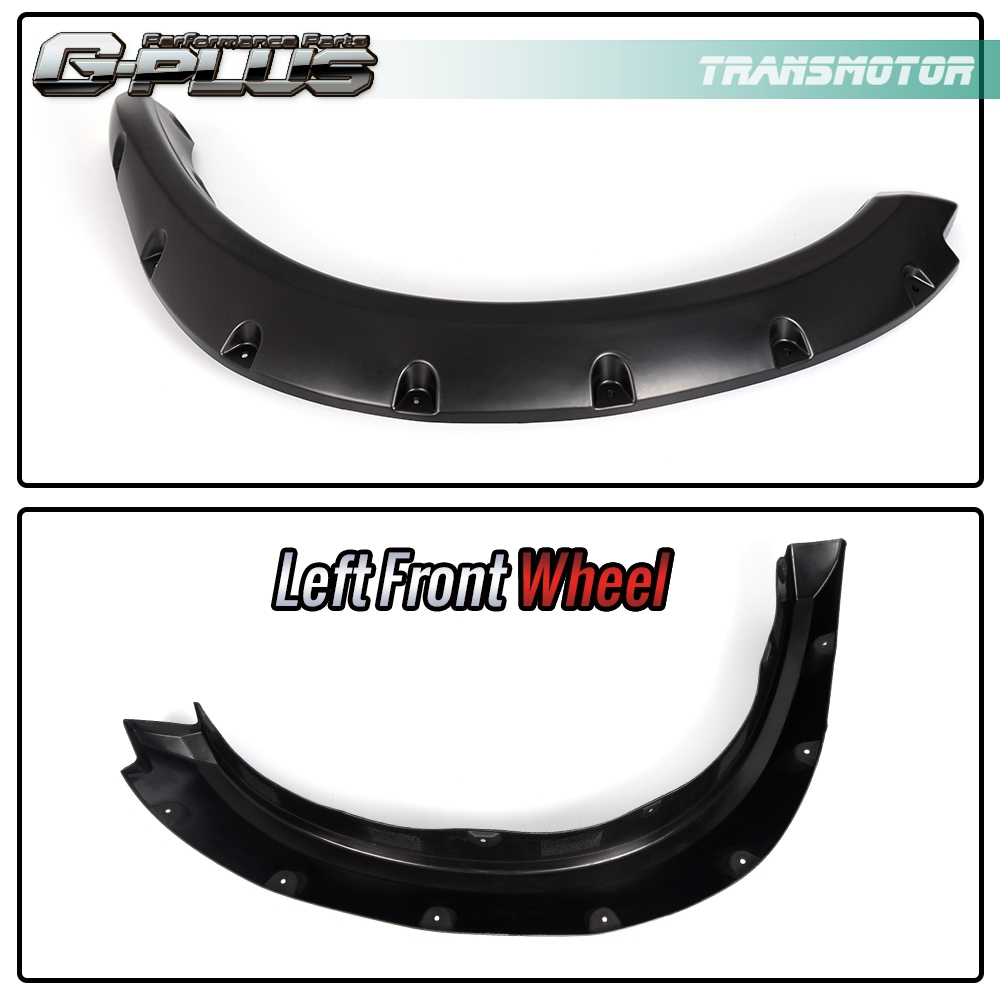 Pocket Rivet Style Bolt-On Fender Flares Set For 09-18 Dodge Ram 1500 ...